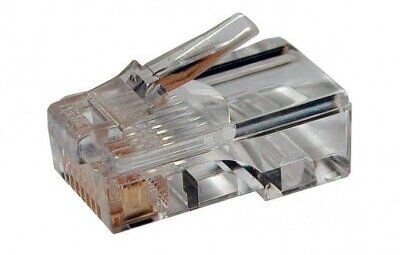 Коннектор RJ-45 под витую пару, категория 6 , универсальный (для одножильного и многожильного кабеля) Cabeus 8P8C-C6