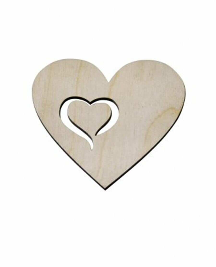 Деревянные заготовки декупаж Сердечко