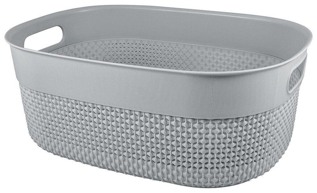 Корзина универсальная Plast Team Oslo, 380 x 284 x 150 мм, серый шторм