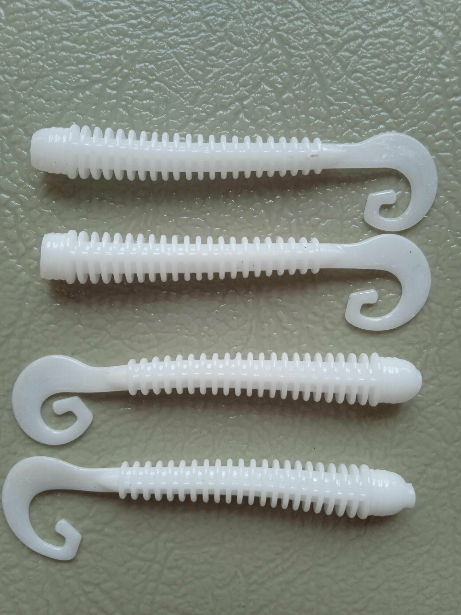 Мягкая силиконовая приманка Перчик (Perchik) 60мм,12шт, Белый (White).