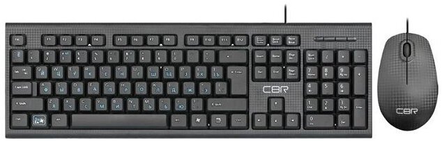CBR Комплект клавиатура + мышь CBR KB SET 711 Carbon черный (USB) (ret)