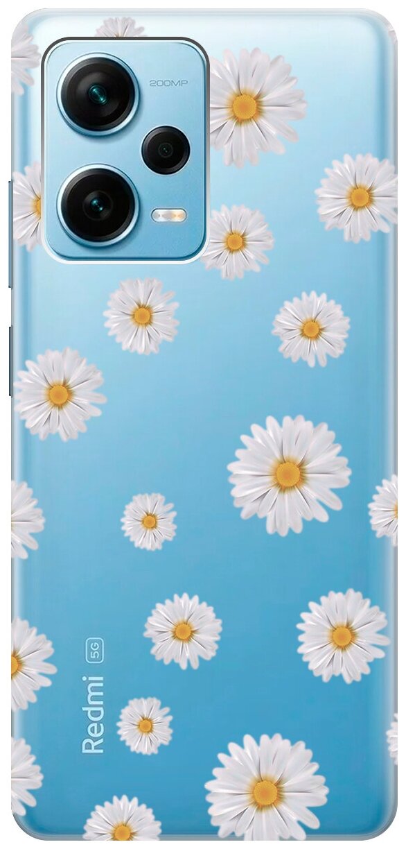 Силиконовый чехол с принтом Camomiles для Xiaomi Redmi Note 12 Pro / Note 12 Pro+ / Note 12 Explorer Edition