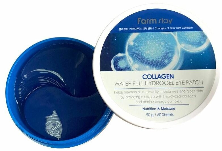 FarmStay Гидрогелевые патчи для области вокруг глаз с коллагеном 60 шт