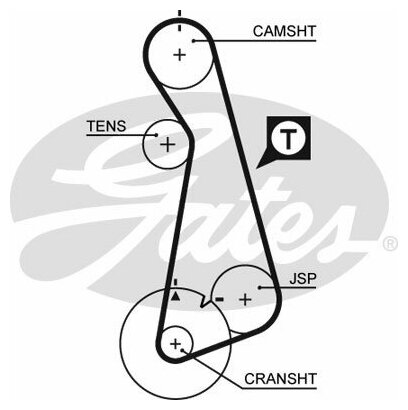 Комплект ремня ГРМ Gates K015424XS
