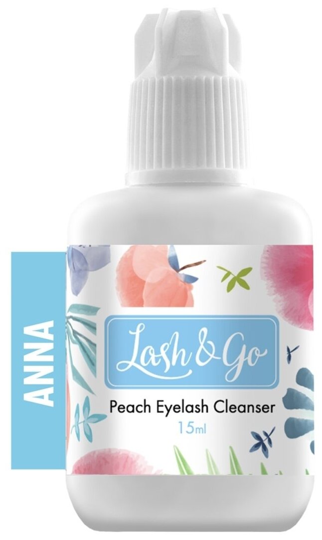 Обезжириватель Lash&Go Anna, с ароматом персика, для ресниц, 15мл