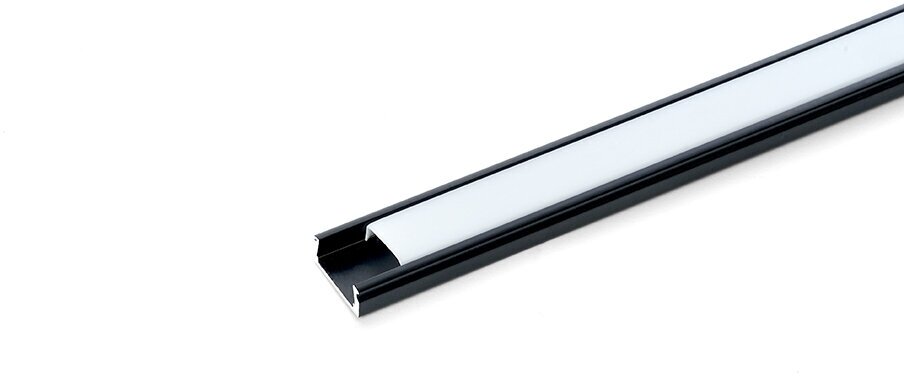 Профиль алюминиевый FERON накладной CAB262 черный для LED-ленты и подсветки