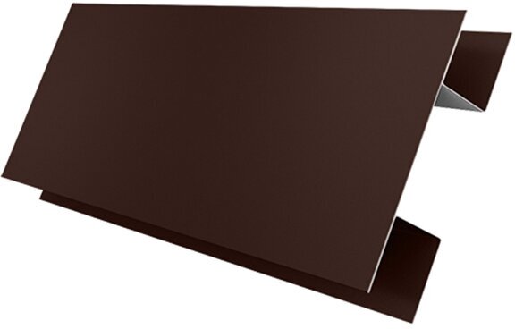 H-профиль металлический Grand Line коричневый RAL 8017 2 м