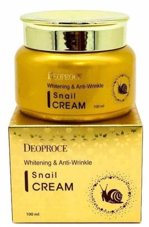 Крем для лица с экстрактом улитки Deoproce Whitening And Anti-Wrinkle Snail Cream(100 мл)