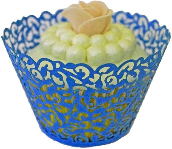 Стаканчики для капкейков Темно-синие №301, 10 шт. (Набор из 2 шт.)