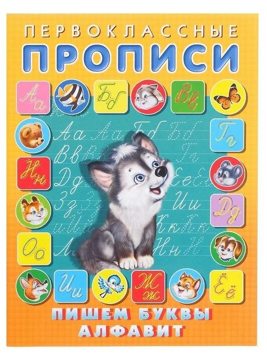 Пропись Фламинго Первоклассные прописи "Пишем буквы, алфавит"
