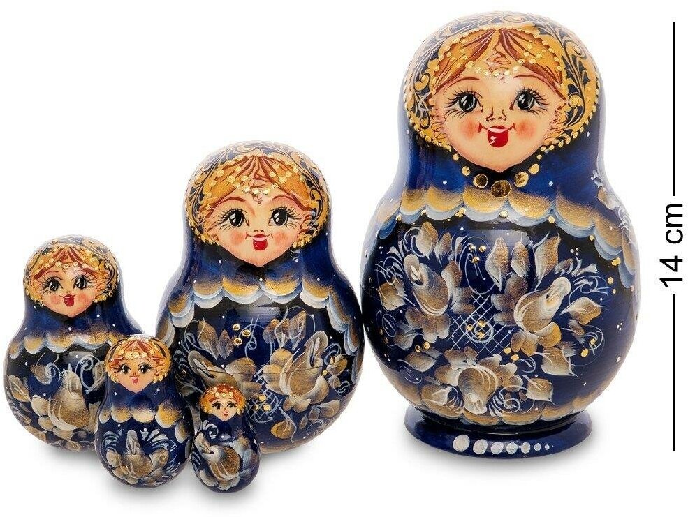 Матрешка 5м "Матрена" бол. A2132200 Народные промыслы, Дерево липа, краски, лак