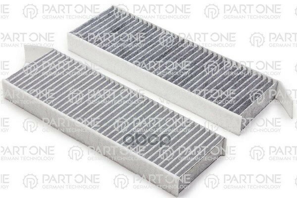 Фильтр салона with active carbon, set 2 pcs, CITROEN BERLINGO, C4 PICASSO 07>, DS5 11>, PEUGEOT 3008, 5008, PARTNER 08>, 293x.