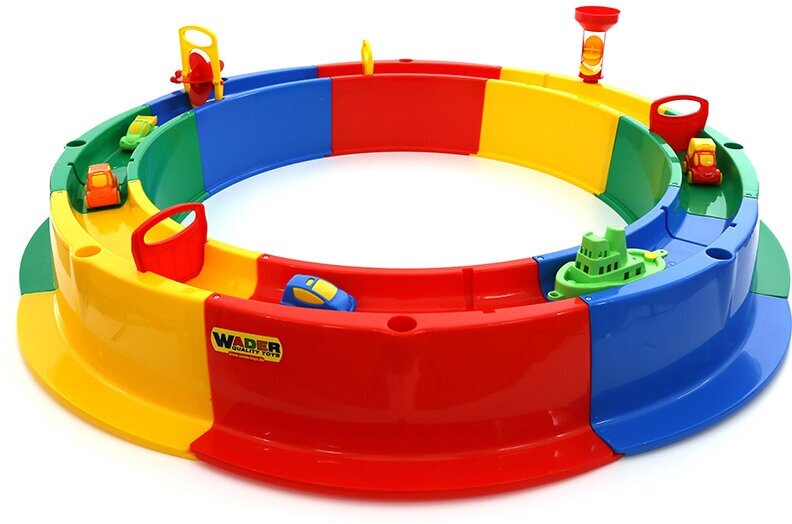 Песочница Кольцо диаметр 136 см с набором Полесье, 40923
