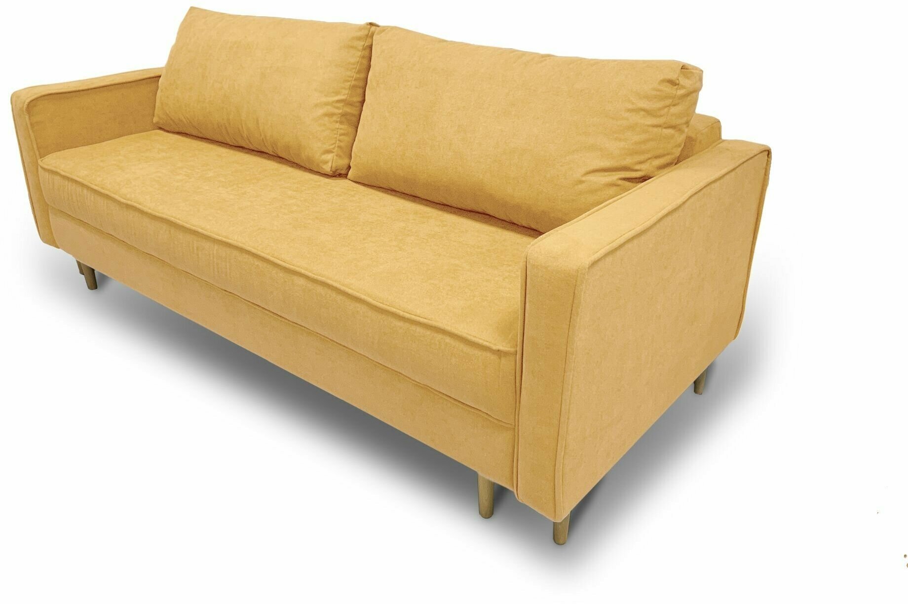 Диван-кровать прямой Брайтон 2,1м, Желтый 56