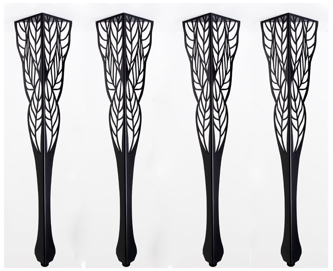 Опоры, ножки для стола "Листья", сталь - 4 шт