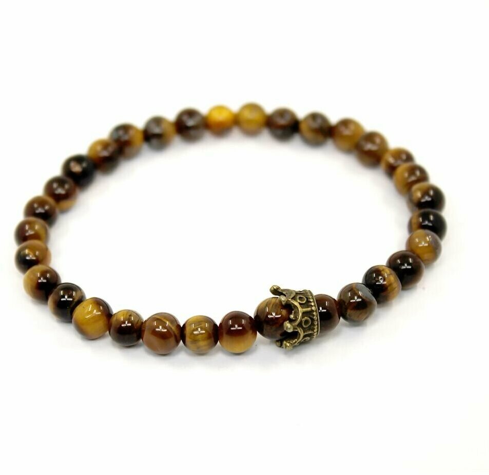 Браслет-нить, тигровый глаз