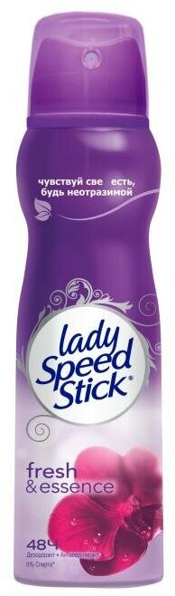 Дезодорант-антиперспирант Lady Speed Stick Fresh&Essence Perfect Look, черная орхидея, аэрозоль, 150мл