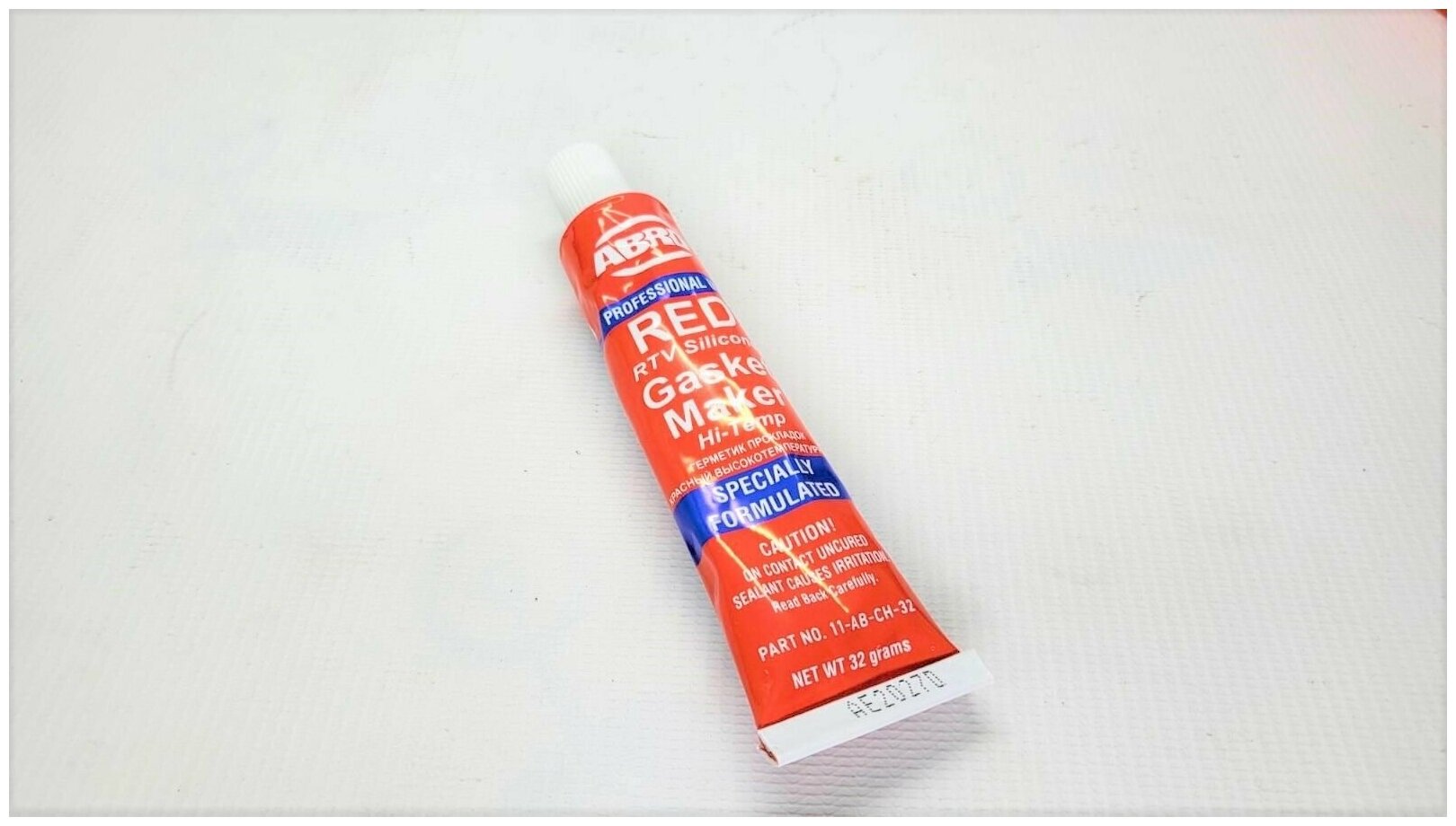 Герметик-прокладка "ABRO Masters" (32гр) (до +343С) силикон (красный высокотемпературный)