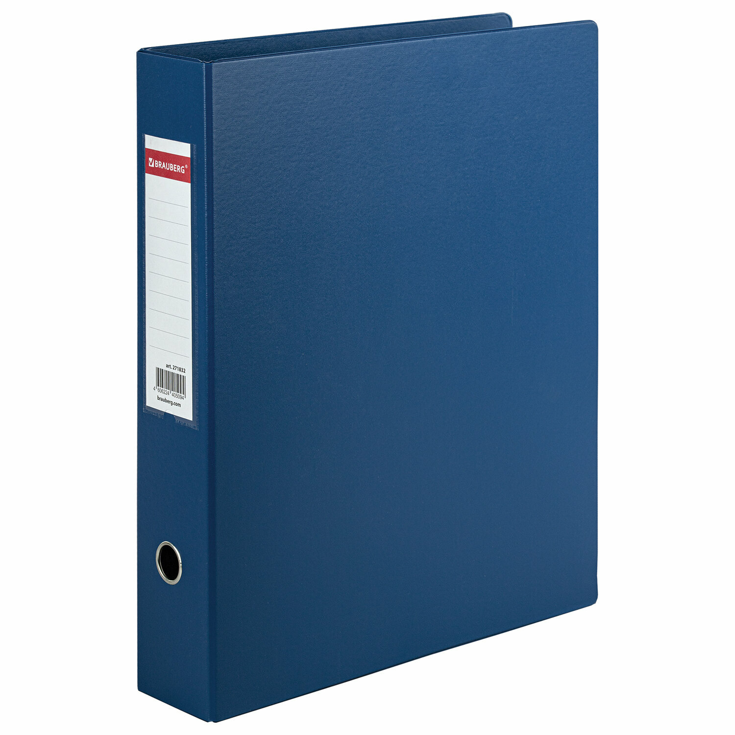 Папка-регистратор большого формата А3 с двухсторонним покрытием из ПВХ, 70 мм, синяя, BRAUBERG, 271832