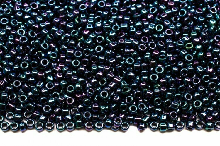 Бисер японский TOHO круглый 15/0 #0505 стрекоза, металлизированный золотом, 10 грамм