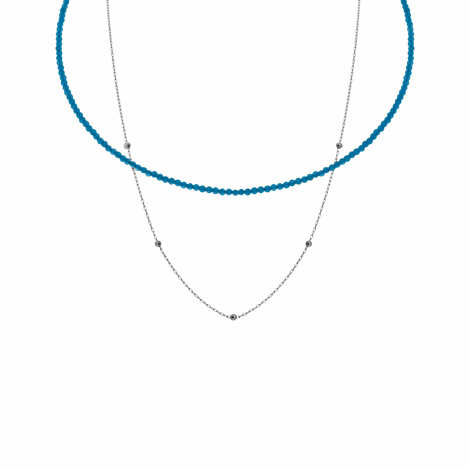 Колье, серебро, 925 проба