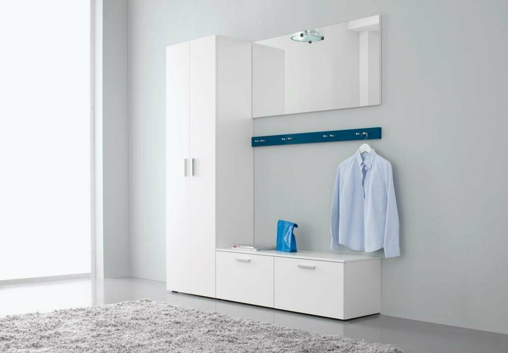 Прихожая Восход , МФ-Купе, размеры 180х40х200, ЛДСП, цвет белый