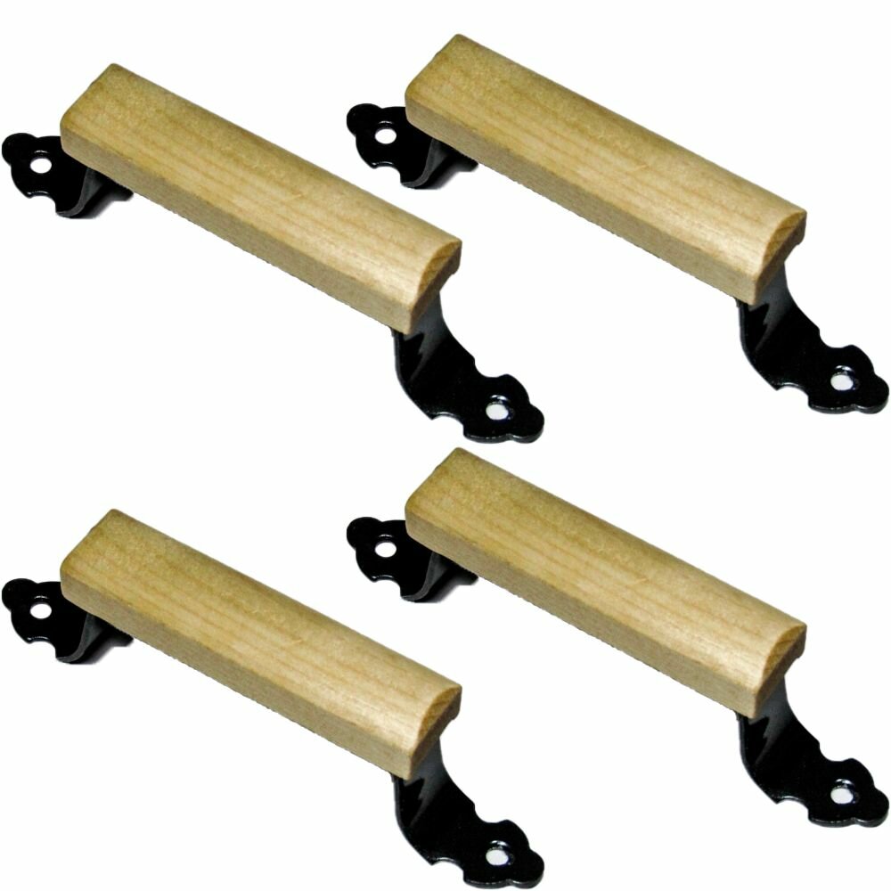 Ручка-скоба ноэз РС80-Пл-SL оксид (комплект 4 штуки)