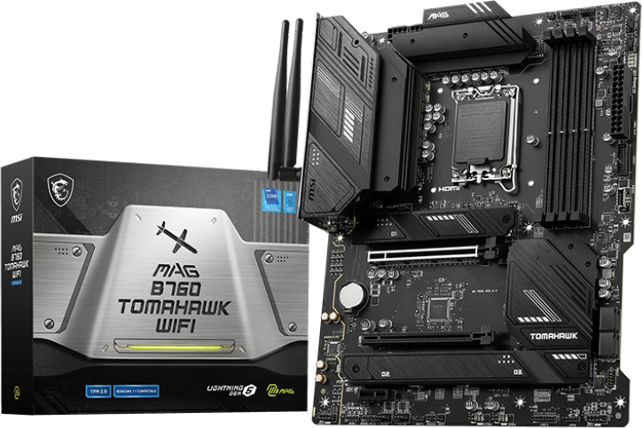 Материнская плата MSI B760 MAG Tomahawk WIFI Socket 1700, оригинал