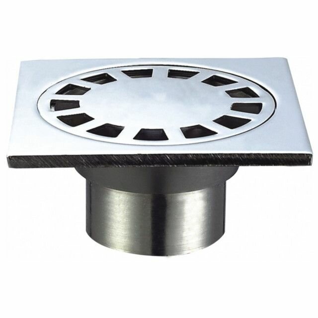 Трап вертикальный 100х100мм слив 50мм металл гидрозатвор