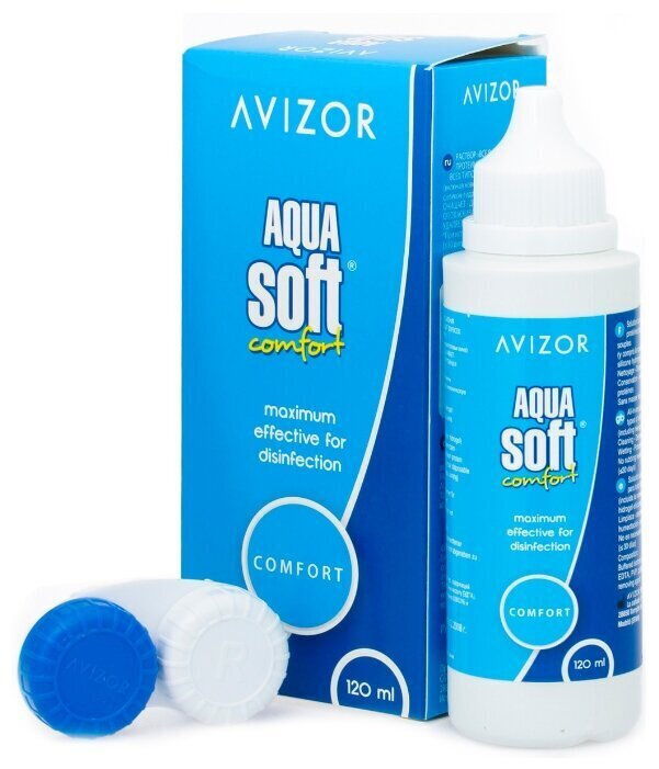 Универсальный раствор Avizor Aqua Soft Comfort (Авизор Аквасофт Комфорт), 120 мл