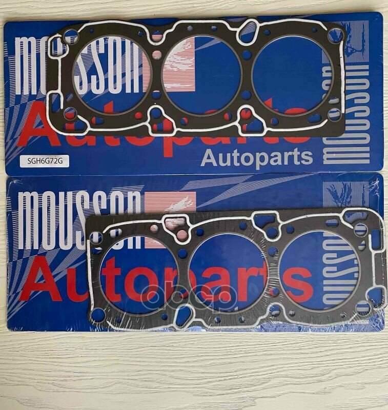 Прокладка ГБЦ Mitsubishi 3,0 6G72 (12V) комплект 2 шт графит MOUSSON арт. SGH6G72G