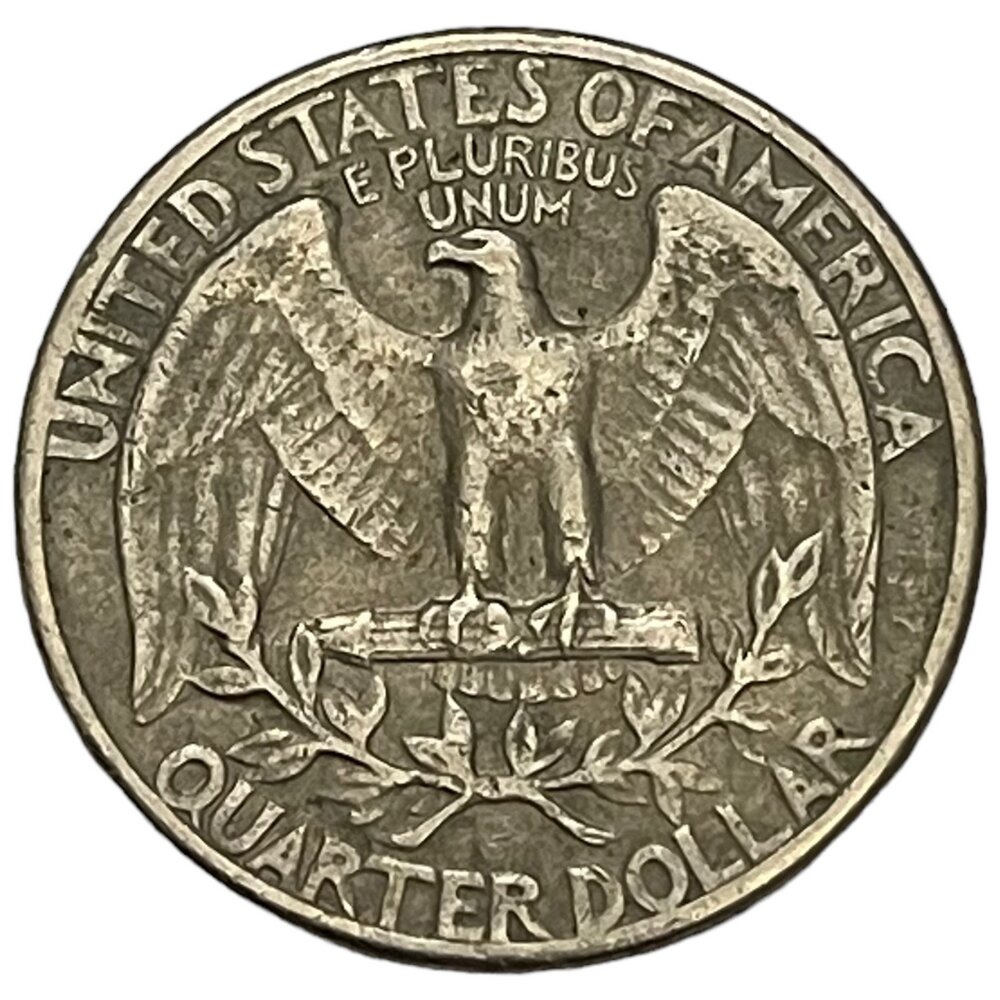 США 25 центов (1/4 доллара) 1965 г. (Quarter, Вашингтон)