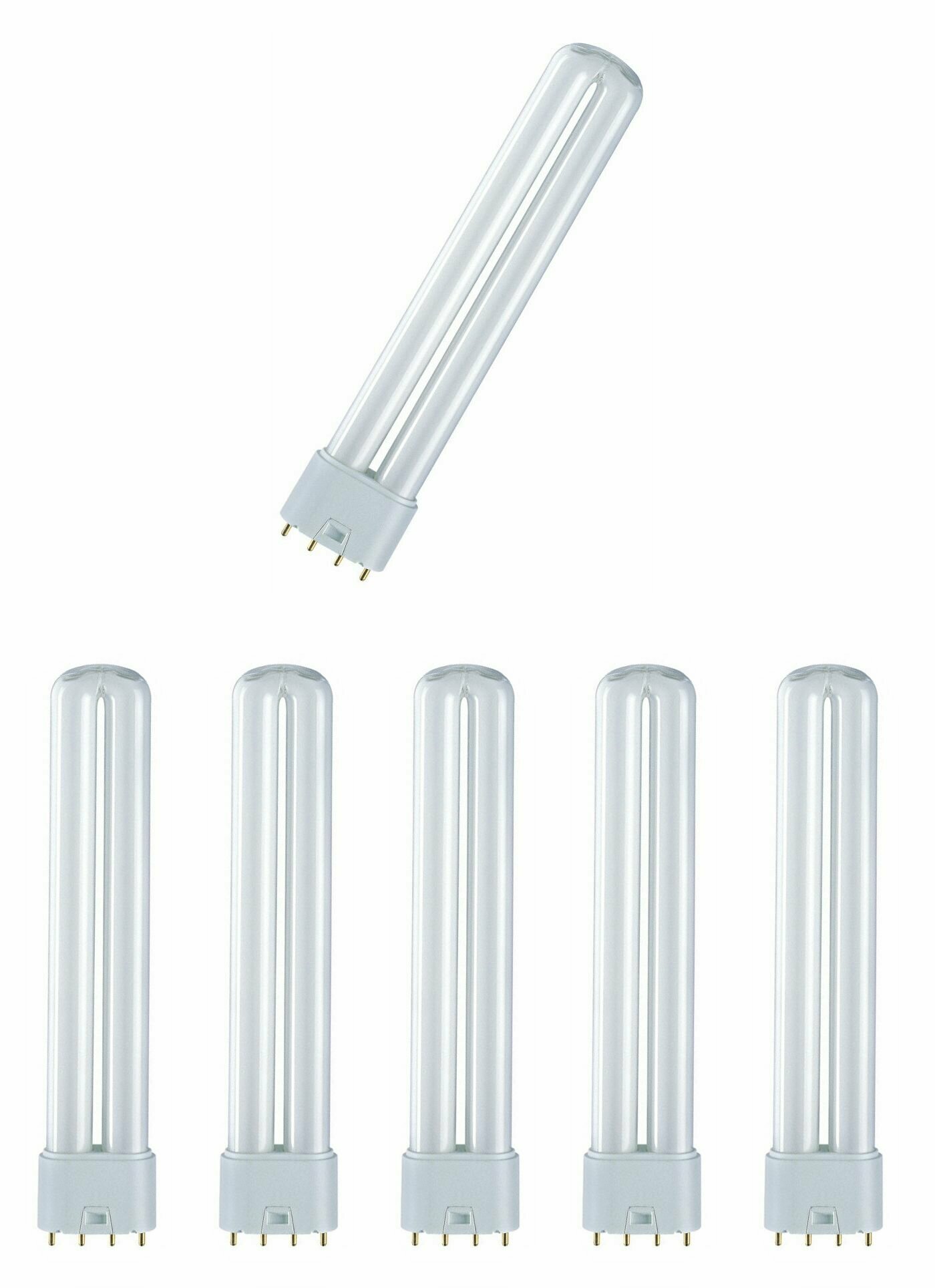 5шт/уп. Лампа Люминесцентная Dulux 18Вт 220V 2G11 CFL L 1175Лм 4000К D-18mm L-217mm Диммируемая Энергосберегающая Свет Дневной белый OSRAM, уп. 5шт