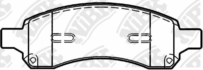 Колодки дисковые NIBK PN0517