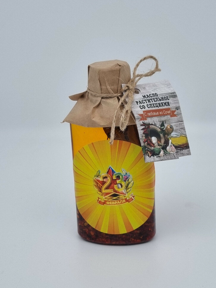 Масло подсолнечное со специями с 23 февраля 200мл