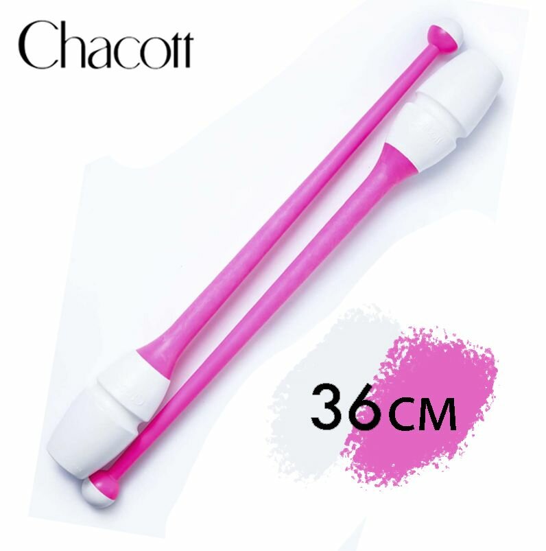 Булавы CHACOTT 36см (043) Белый-Розовый