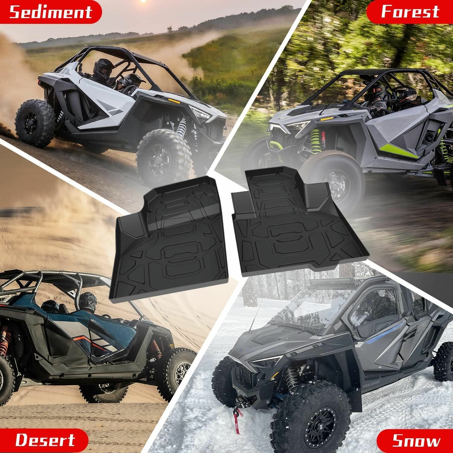 Комплект резиновых ковриков Polaris RZR PRO XP B0107-00501