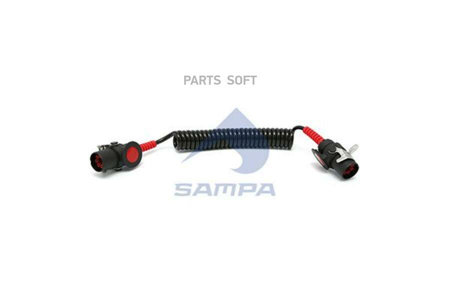 95167 SAMPA Кабель электрический АБС DAF прицепа 7-полюсный L=4500мм SAMPA