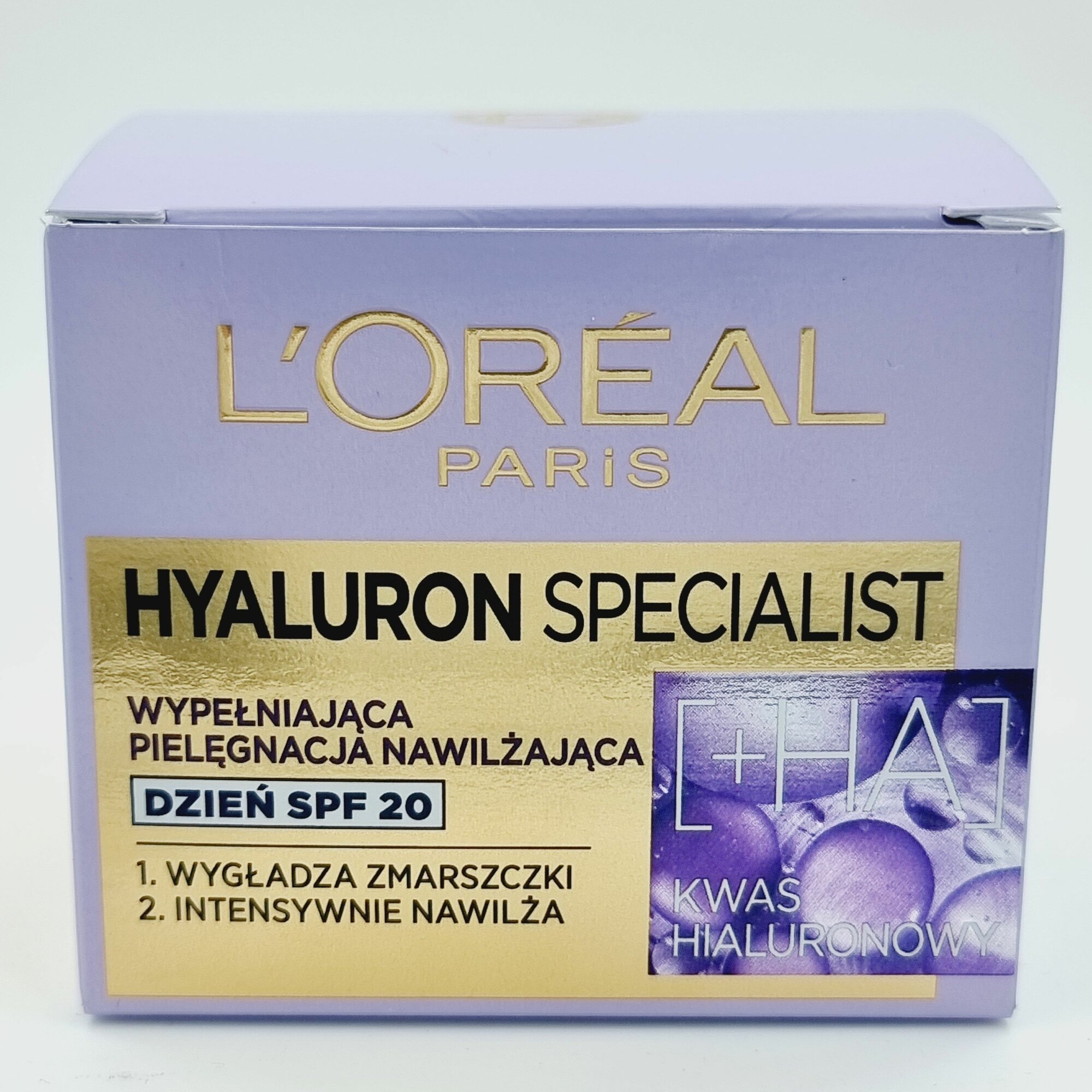 Увлажняющий дневной крем для лица L'Oral Hyaluron Specialist с гиалуроновой кислотой, SPF20, 50 мл (Франция)