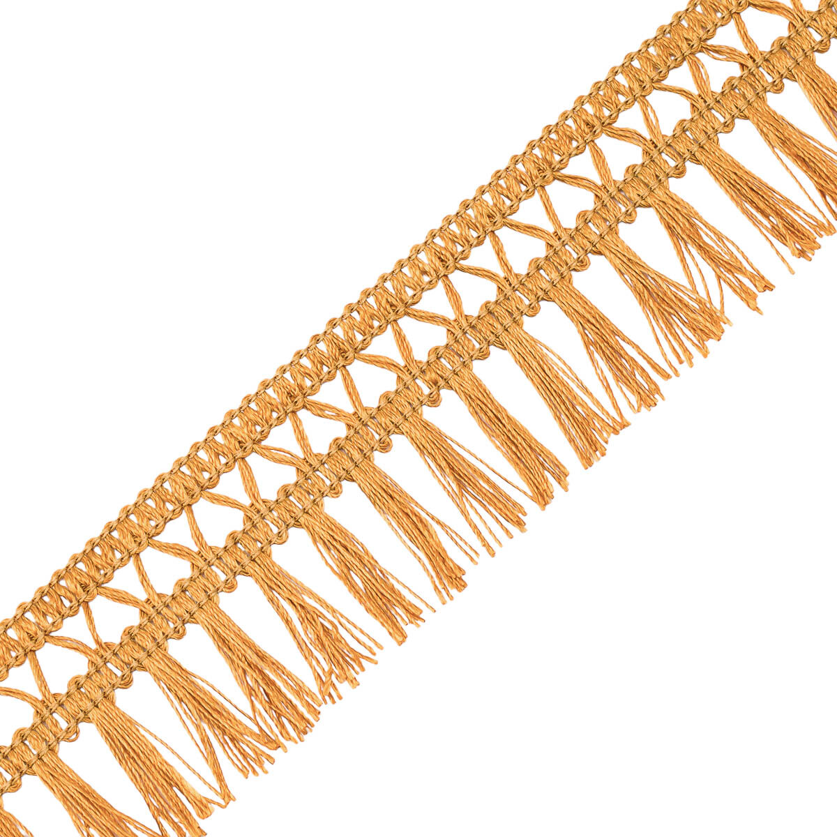 Бахрома для штор с кисточками, 5 см*25 м, для текстиля и шитья, золотая медь, Айрис
