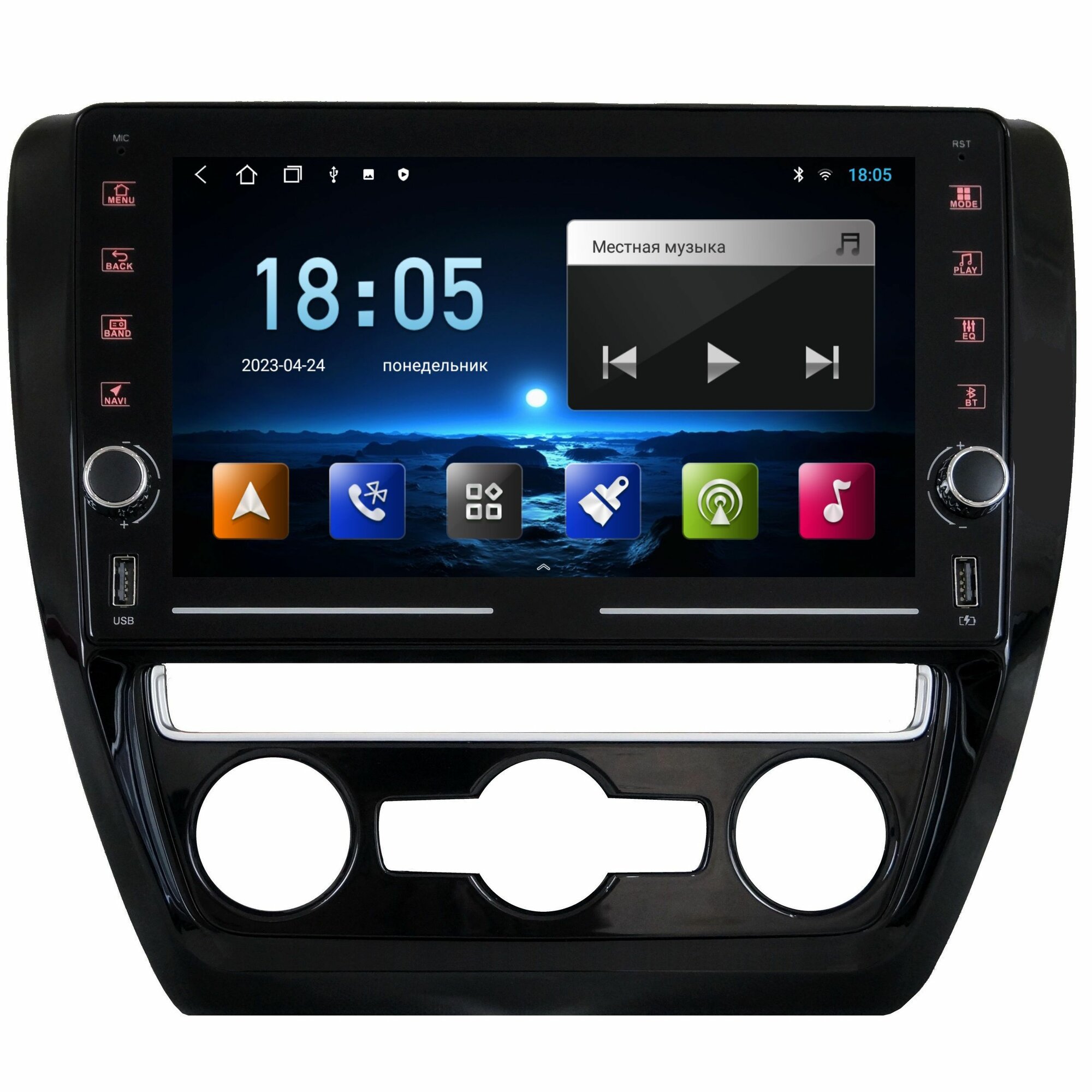 Магнитола K8 Volkswagen Jetta 6 - Android 12 - Память 2+32Gb - IPS экран