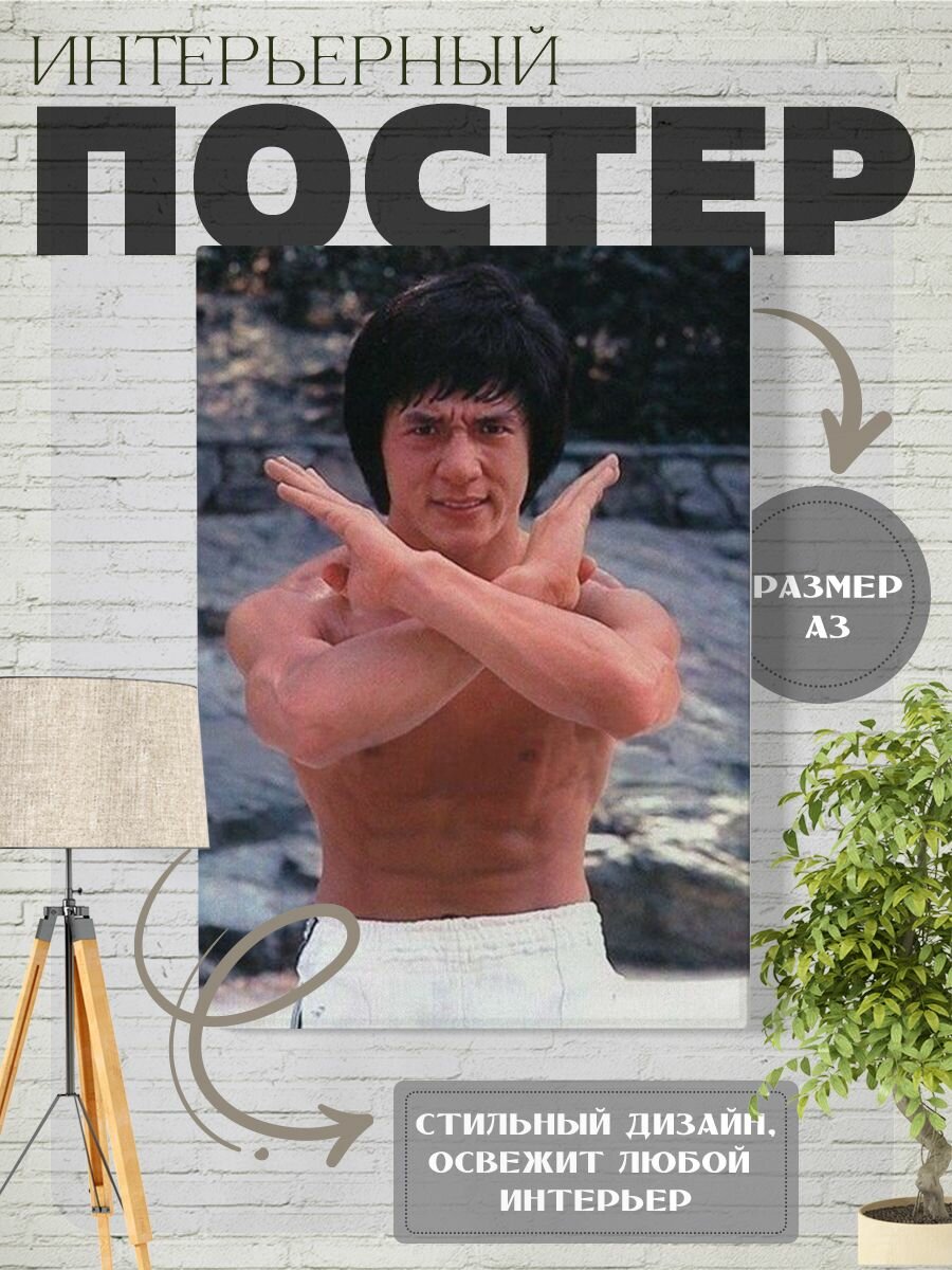 Постер интерьерный на стену Джеки Чан , Jackie Chan.
