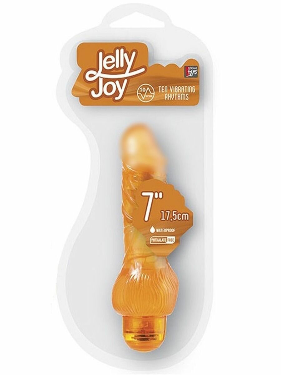 Гелевый вибратор "JELLY JOY" 17.5см