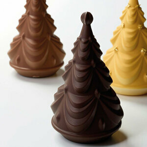 Комплект форм для шоколада ЕЛЬ С драпировкой Pavoni / для приготовления фигур из шоколада и шоколадных конфет / Пластиковый кондитерский молд для сладких фигурок / Кулинарная формочка для шоколада / Товары для кондитера