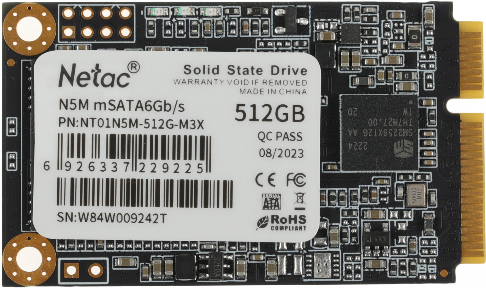 Накопитель SSD Netac SATA-III 512GB NT01N5M-51