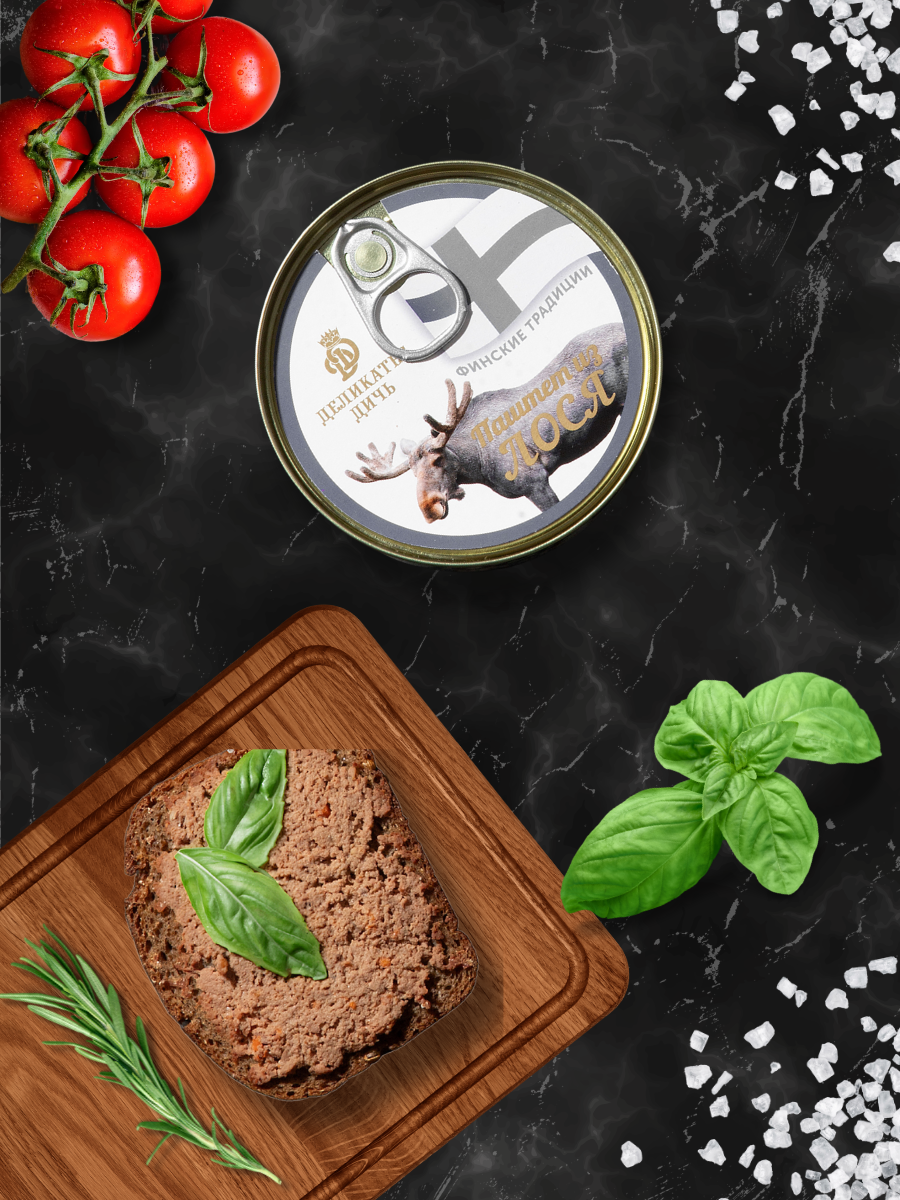 Паштет из мяса лося «Финские рецепты» 200 грамм