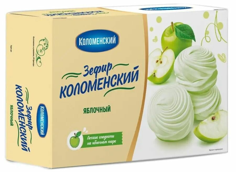 Коломенское Зефир со вкусом Яблока, 250 гр