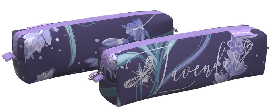 Пенал квадро mini ErichKrause 210x50x50мм Lavender