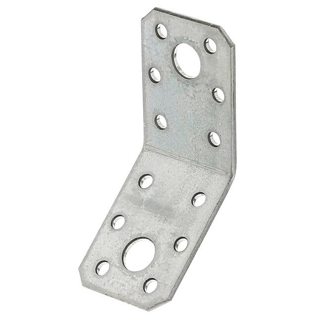 Уголок крепежный 50х50х35х2,5 мм, 135°, оцинкованный, для монтажа металлических каркасов