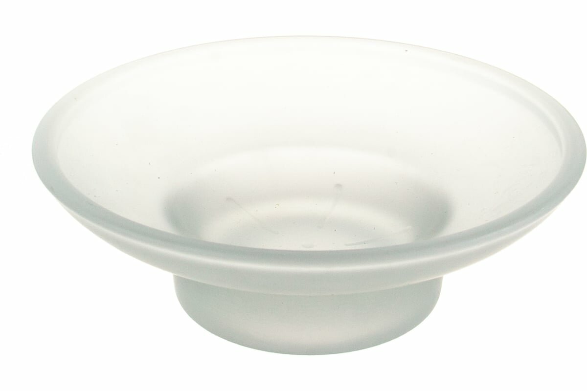 Solinne Стеклянная круглая мыльница 11034 стекло сатиновой отделки, 2541.105